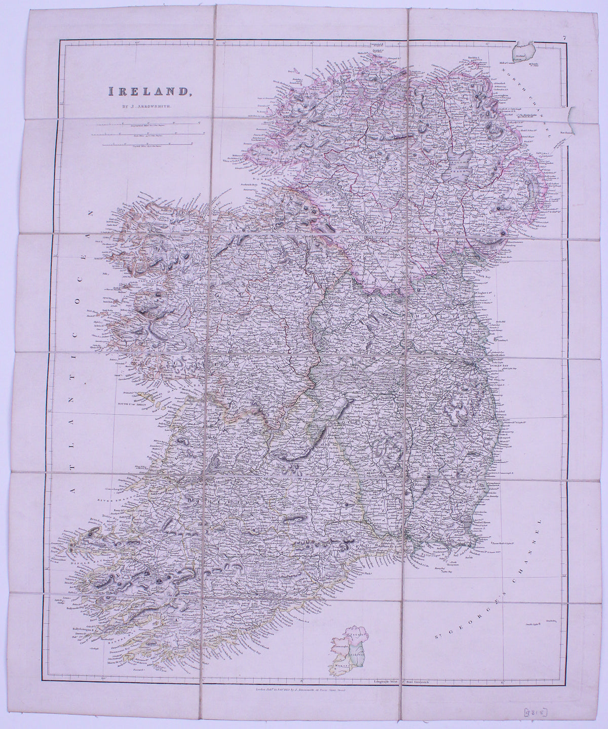 Arrowsmith's Map of Ireland — Bryars & Bryars