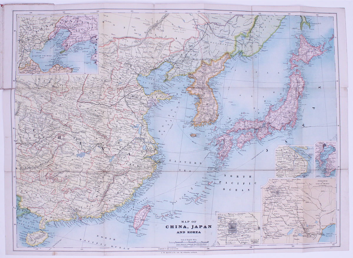 Bacon's Russo-Japanese War Map — Bryars & Bryars