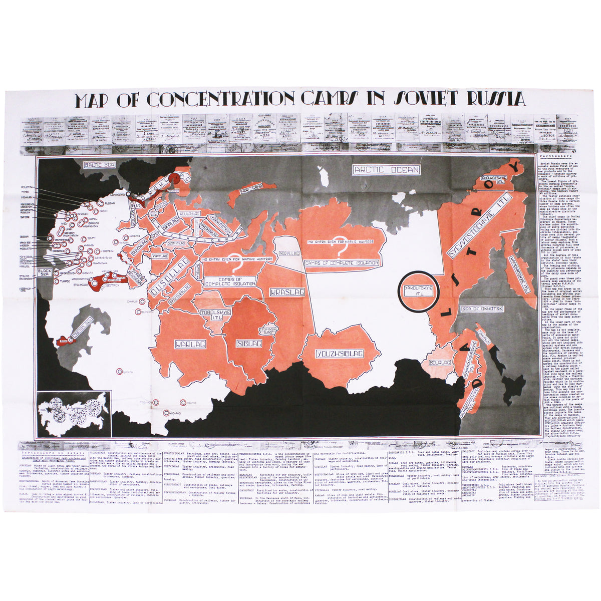 First Map of the Soviet Gulags — Bryars & Bryars